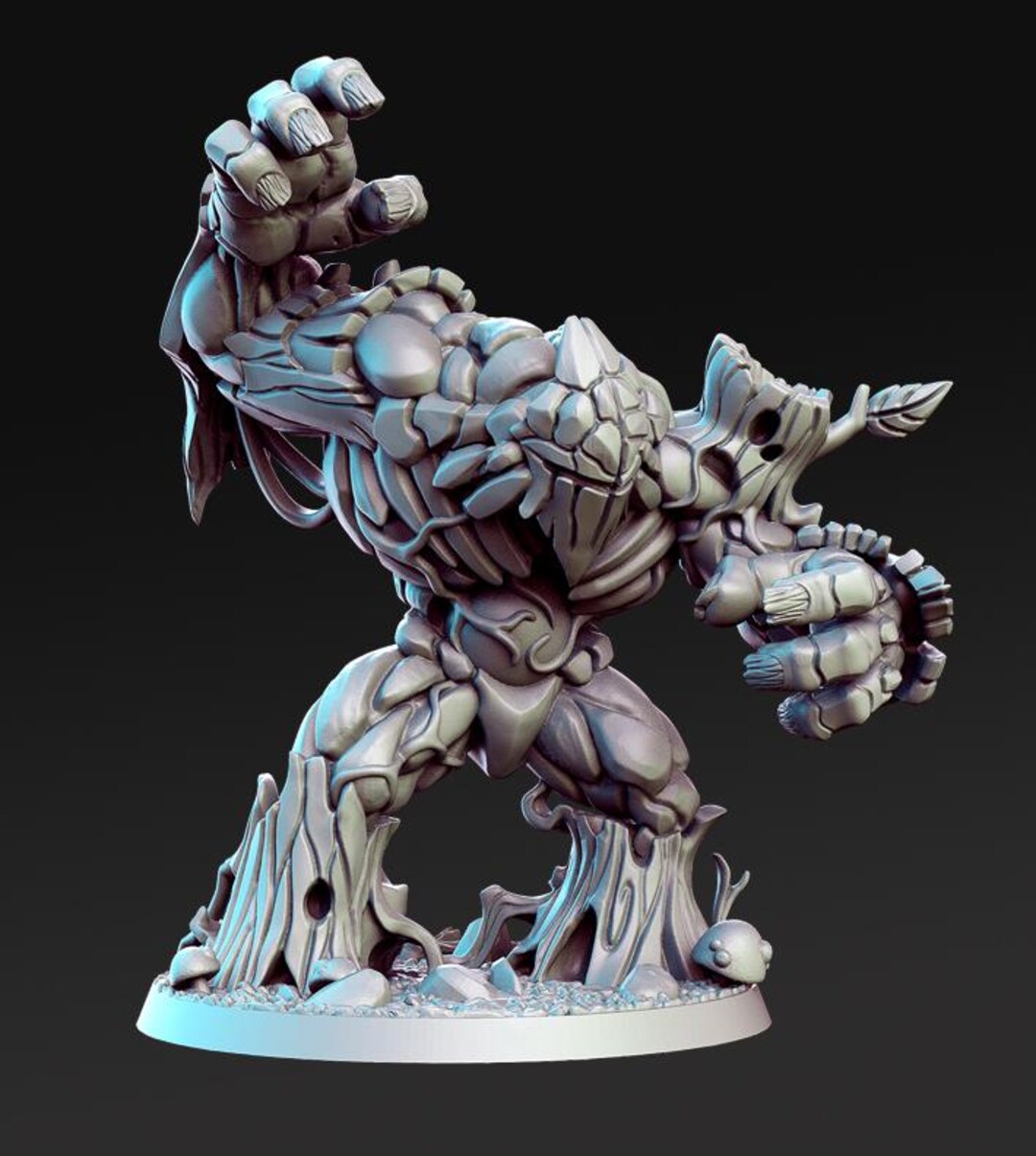 Dreemill Fantasy Dnd Golem Ent Collectible Minaitures 32mm / 75mm by ...