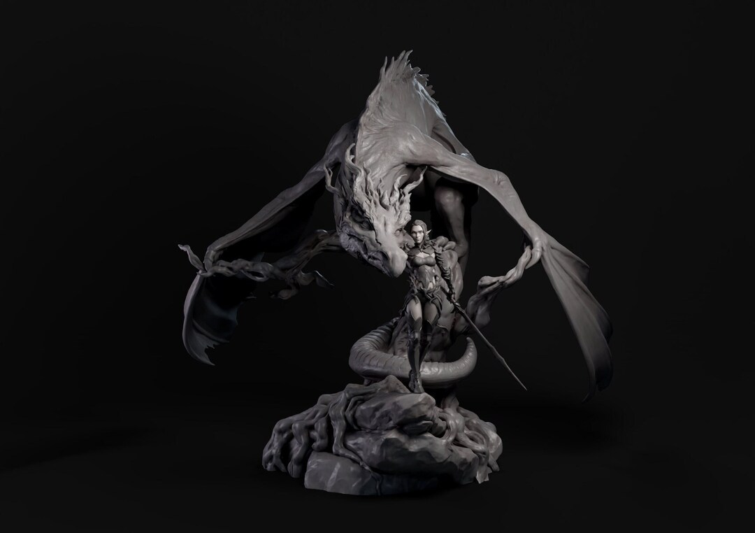 Eldra Emberfyre Dragon Tamer | Dnd Female Collectible Miniature | 32mm ...