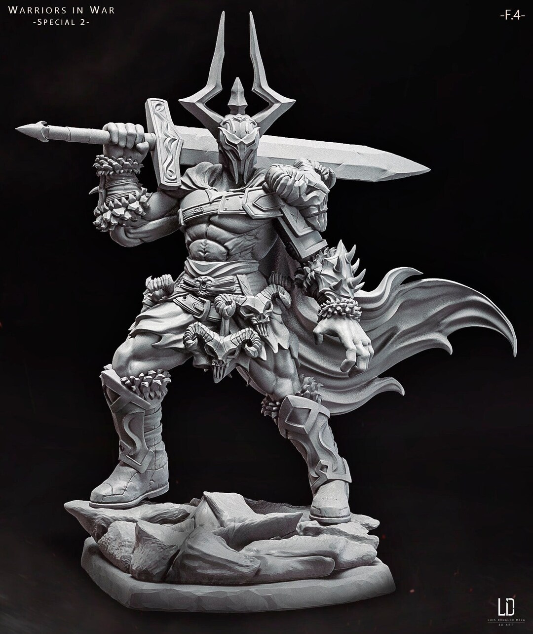 Vassago, the Death Knight | Fantasy Miniature Dnd Death Knight Paladin ...