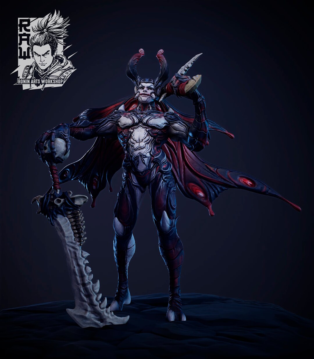 Farun the Herald | Dnd Moth Man Demon Collectible Miniature | 35mm ...