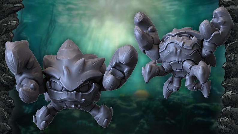Crab | Dnd Crustacean Monster Miniature | 32mm | by Codex Universalis ...
