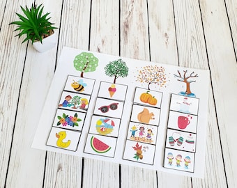 Sort by Season Worksheet, Season Sorting Game, Printable Activity, Busy ...