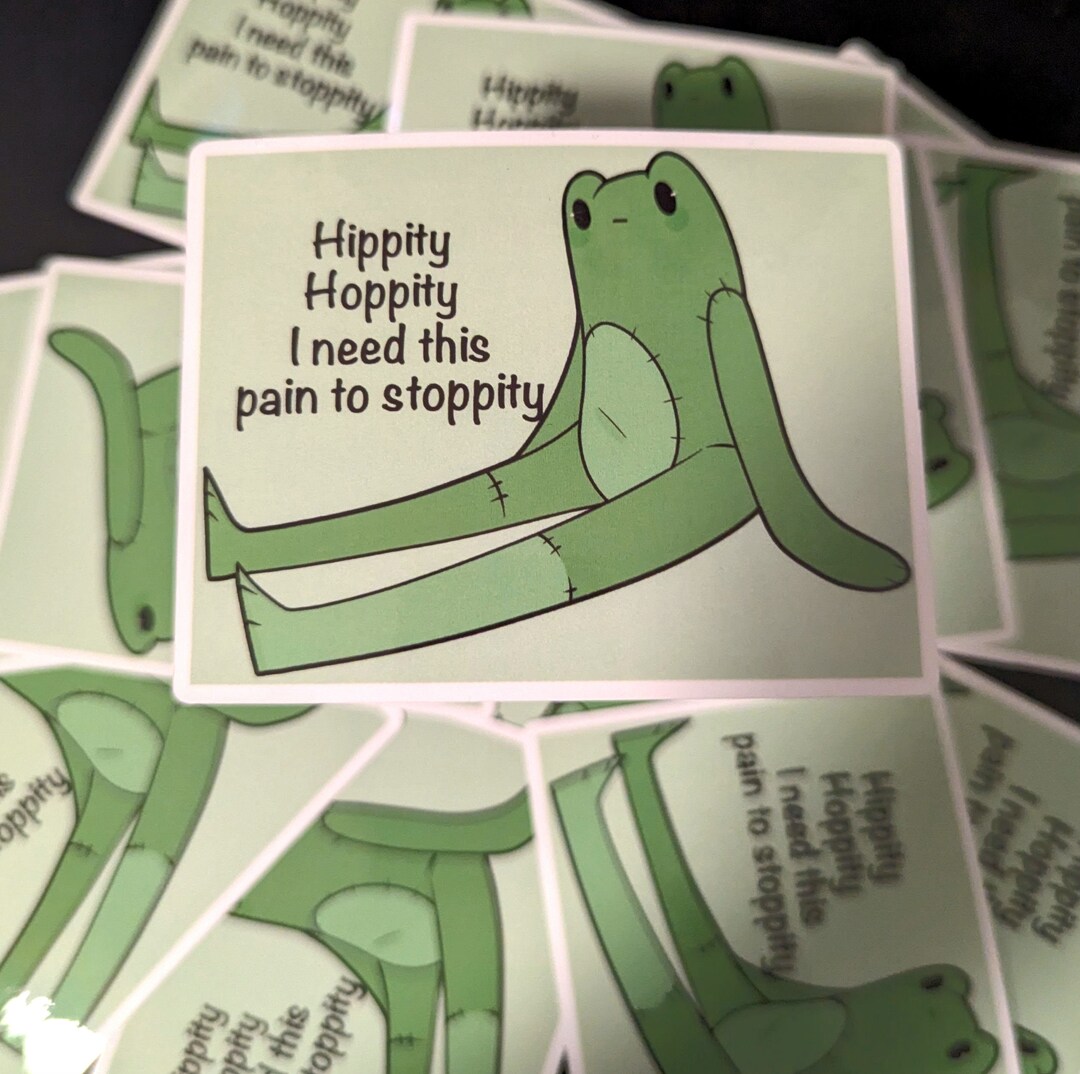 Sad Frog Sticker 3in - Etsy
