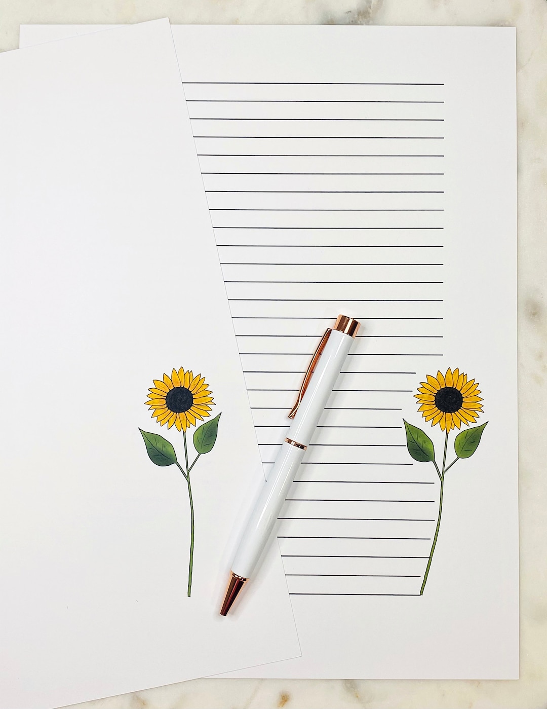 Sunflower Letter Writing Template | JW Letter Writing | Letterhead ...