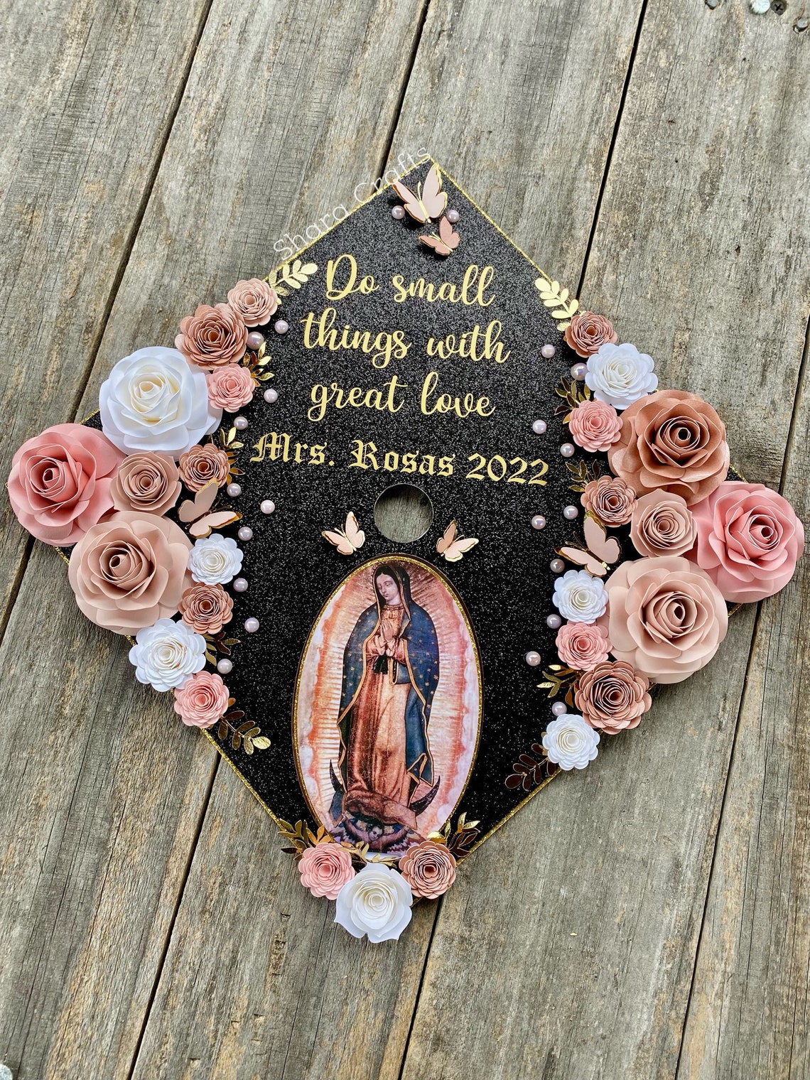 Graduation Cap Decoration Grad Cap With Virgin of Guadalupe - Etsy