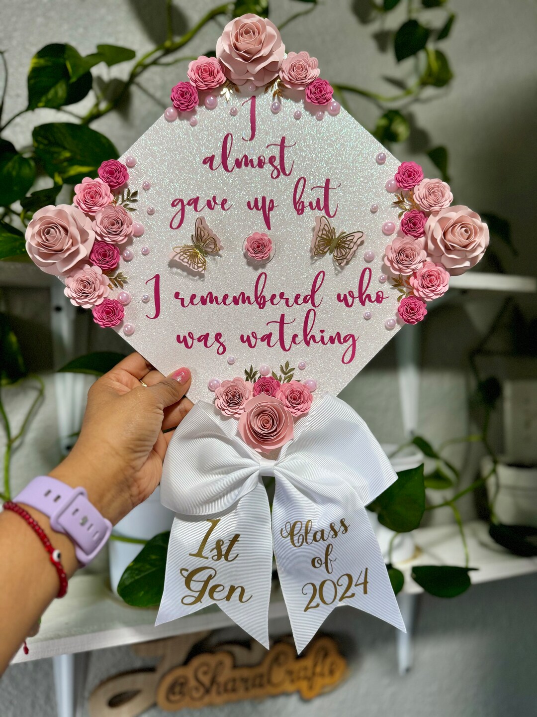 Graduation Cap Decoration, Grad Cap With Bow - Etsy