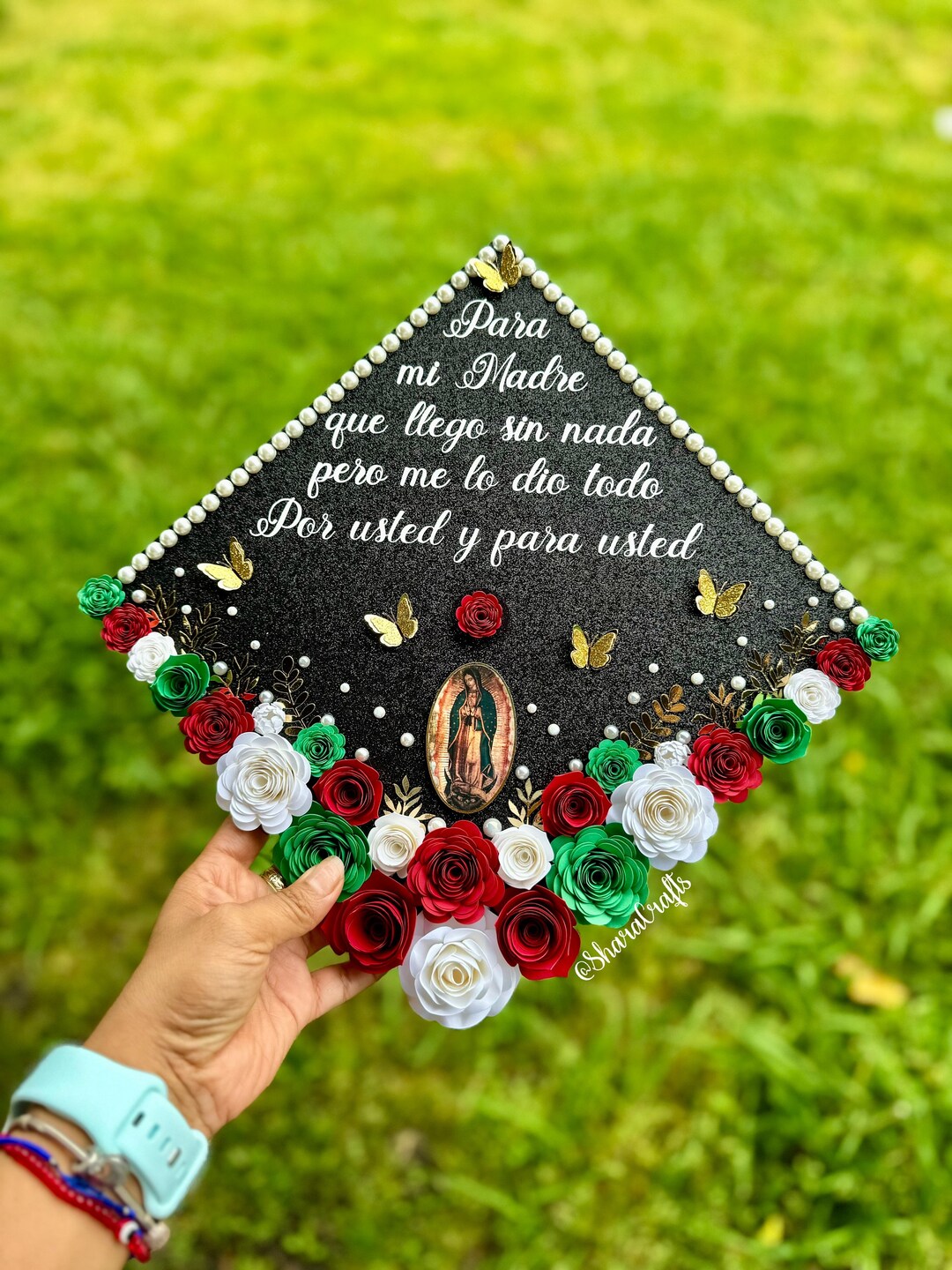 2026 Graduation Cap Topper, Custom Grad Cap, Grad Cap Decor, Mexican ...