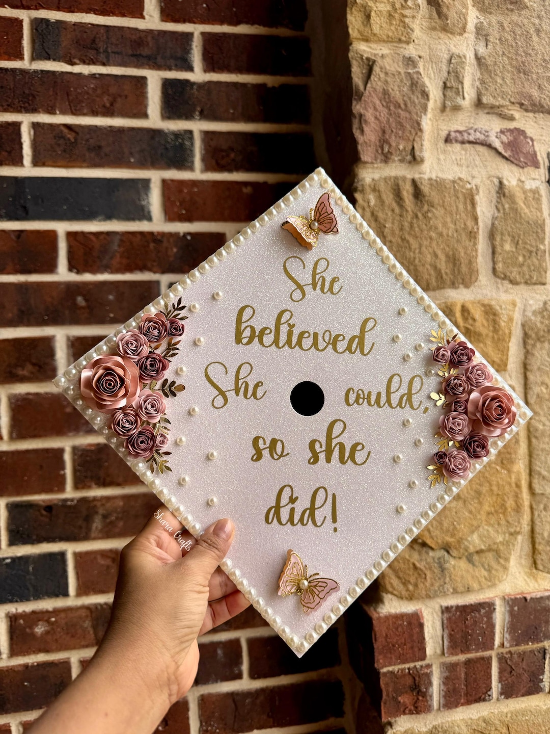 2026 Graduation Cap Toppers, Grad Cap, Elegant Graduation Cap ...