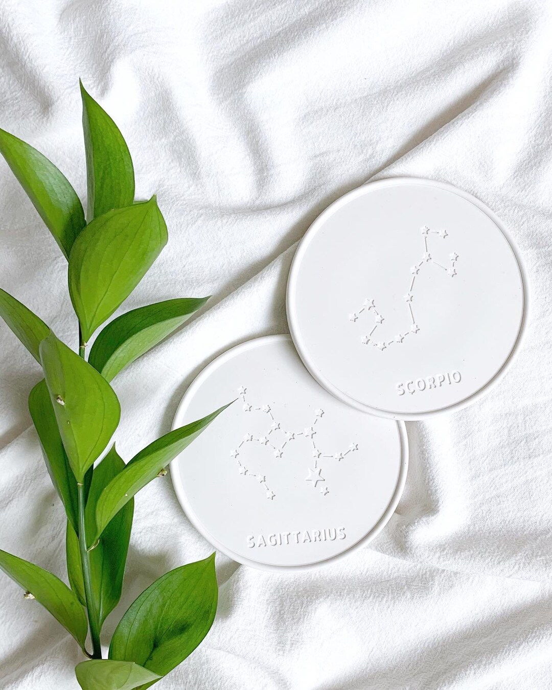 Zodiac Constellation Coasters Astrology Star Sign Natal Chart Coaster ...