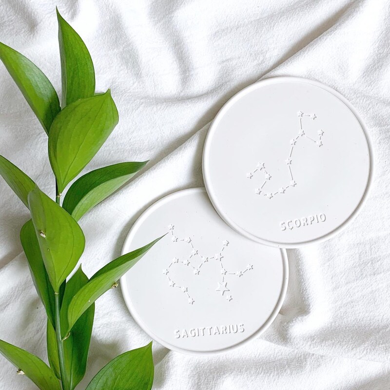 Zodiac Coaster - Etsy