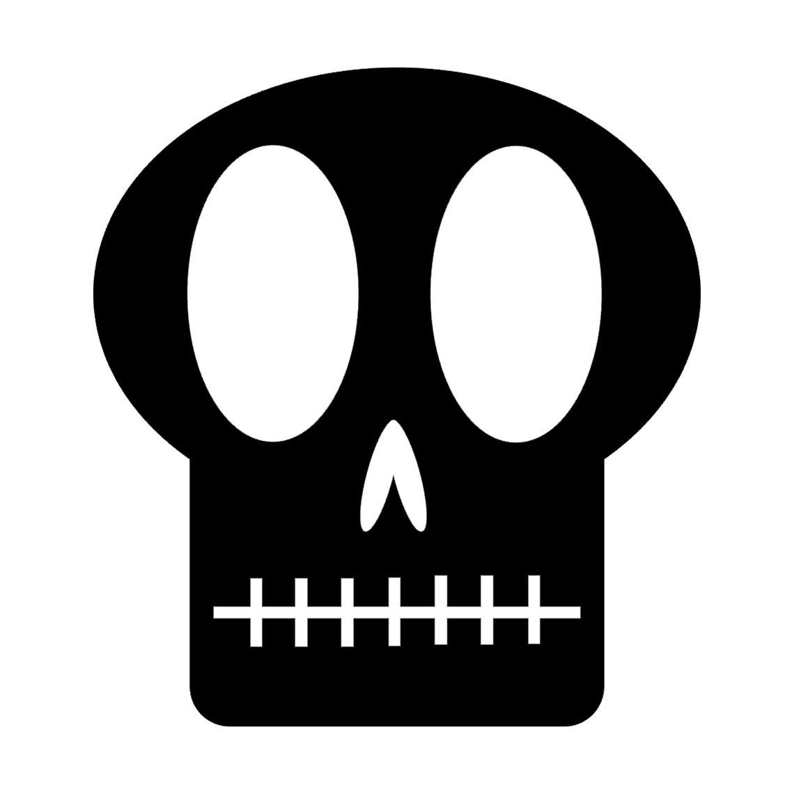 Cartoon Skull SVG for Laser, Cricut, Silhouette - Etsy