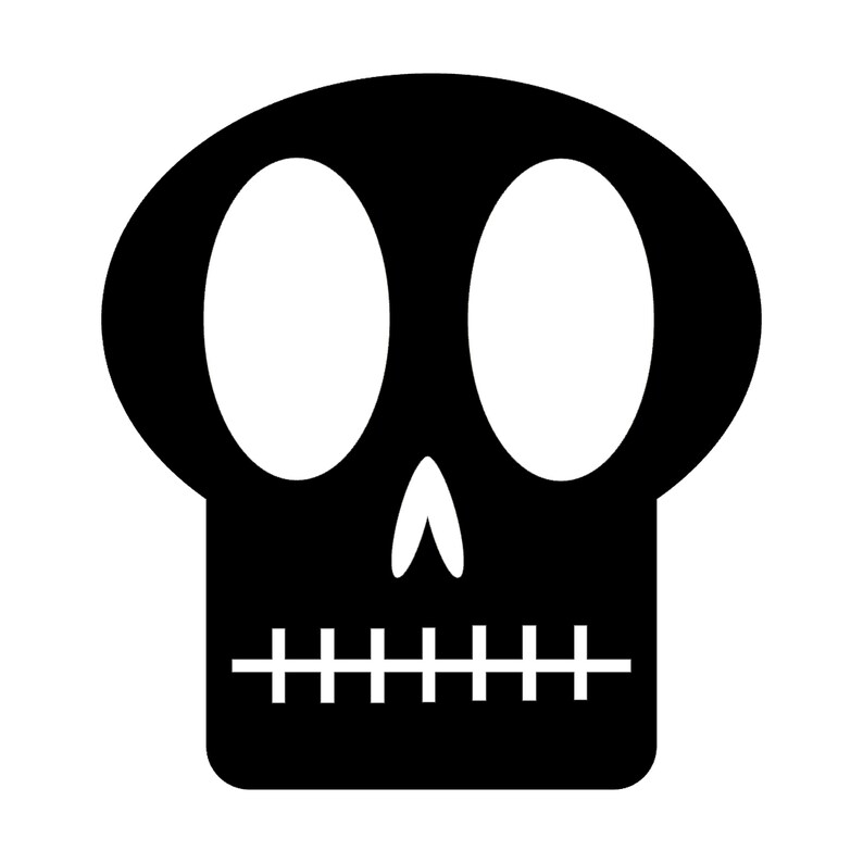 Cartoon Skull SVG for Laser, Cricut, Silhouette - Etsy
