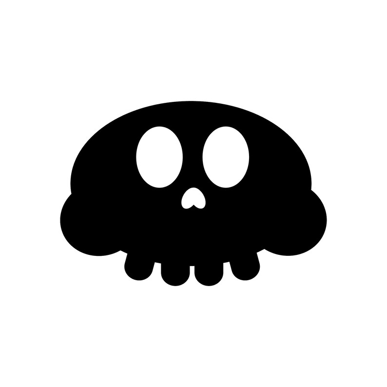 Cartoon Skull Svg for Laser, Cricut, Silhouette - Etsy