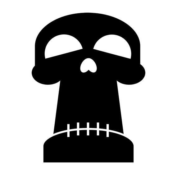 Cartoon Skull SVG for Laser Cricut Sillhouette - Etsy