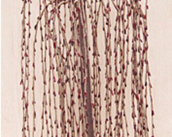 Primitive Burgundy Pip Berry Willow Tree 12 Country Home Decor - Etsy