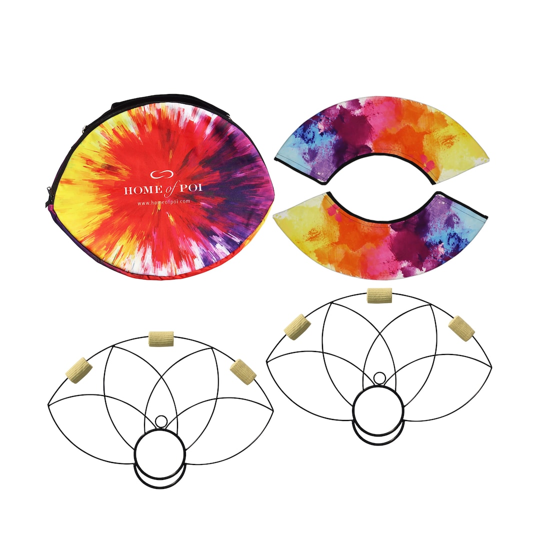 Pair of Lotus Petal Fire Fans With Carry Bag - Etsy