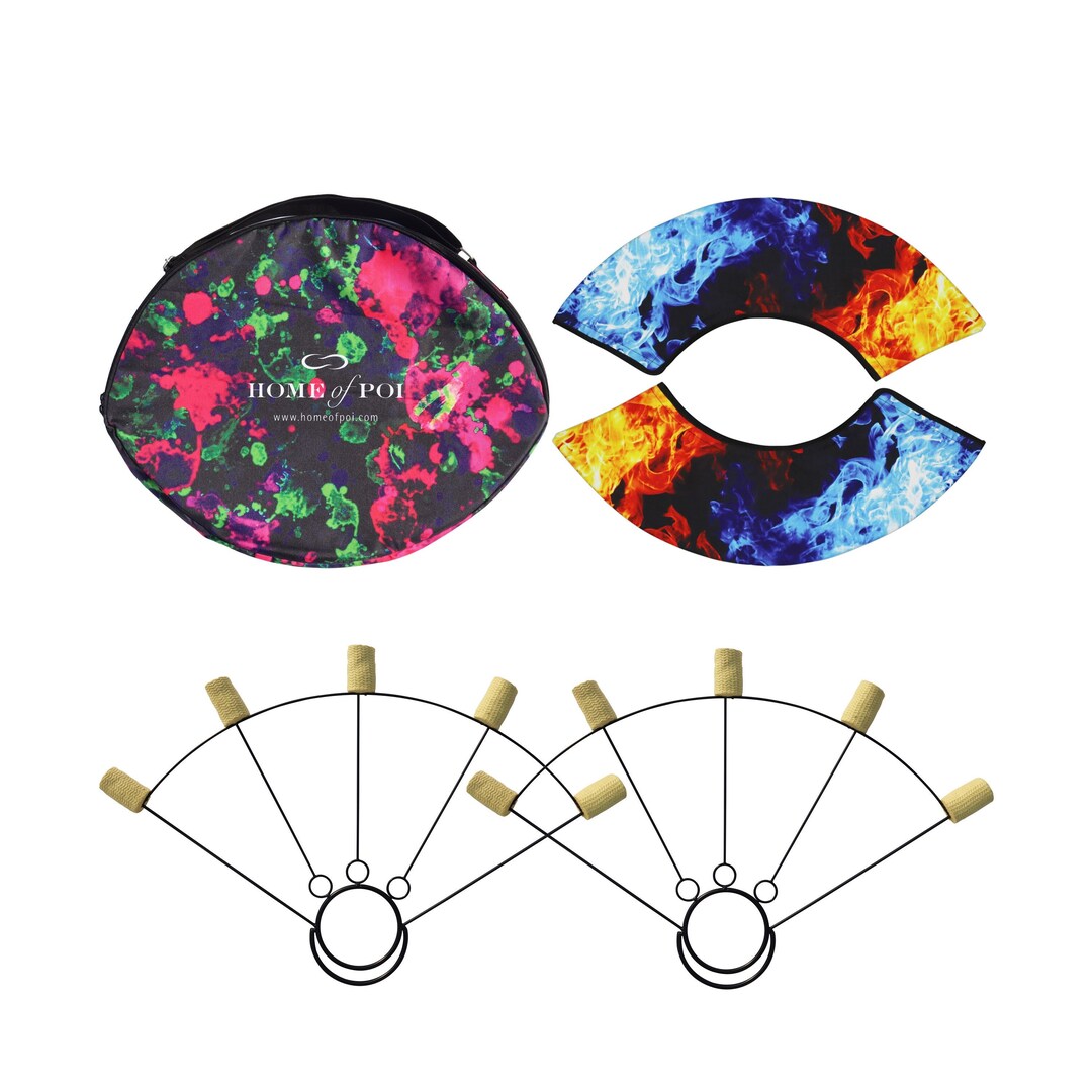 Pair of Large Ring Fire Fans With Carry Bag - Etsy