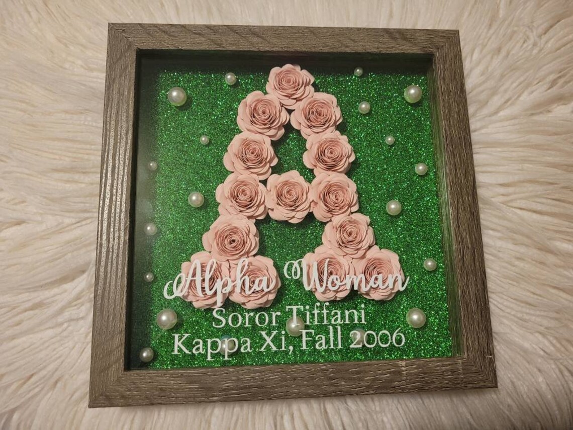 8x8 Alpha Woman Shadow Box - Etsy