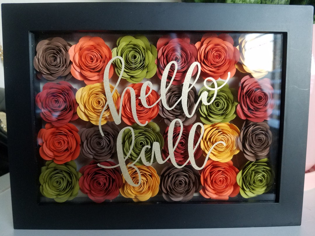 5x7 Hello Fall Shadow Box - Etsy