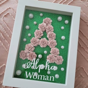 5x7 Alpha Woman Shadow Box - Etsy