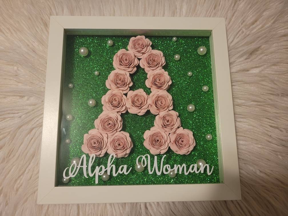 8x8 Alpha Woman Shadow Box - Etsy
