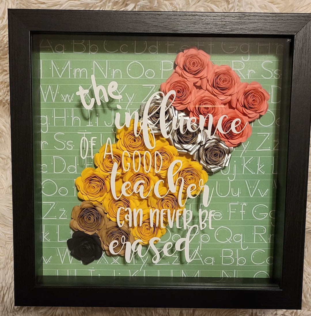 Teacher Shadow Box - Etsy