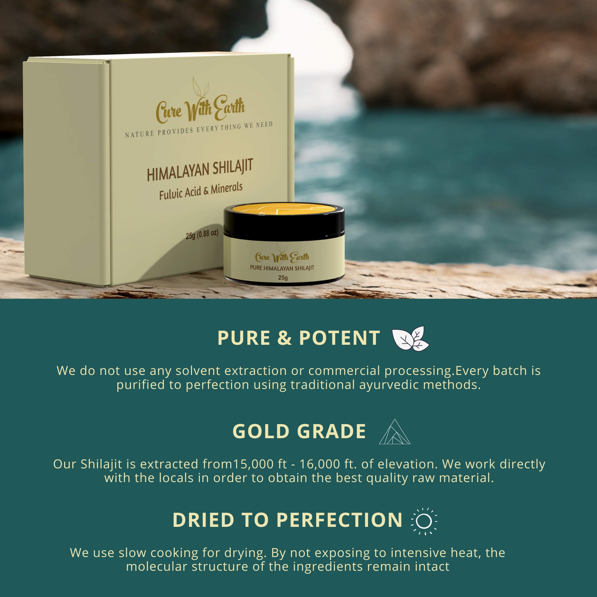Pure Himalayan Shilajit Resin 25g Tested for Safety | Etsy