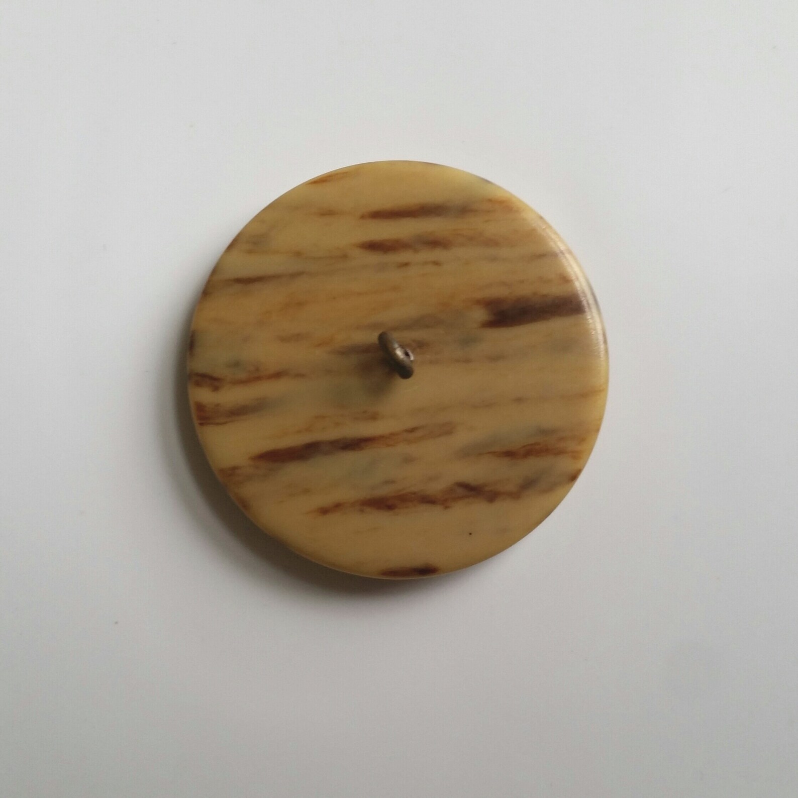 Large Bakelite Coat Button 40mm - Beige Marbled Mottled - Vintage ...
