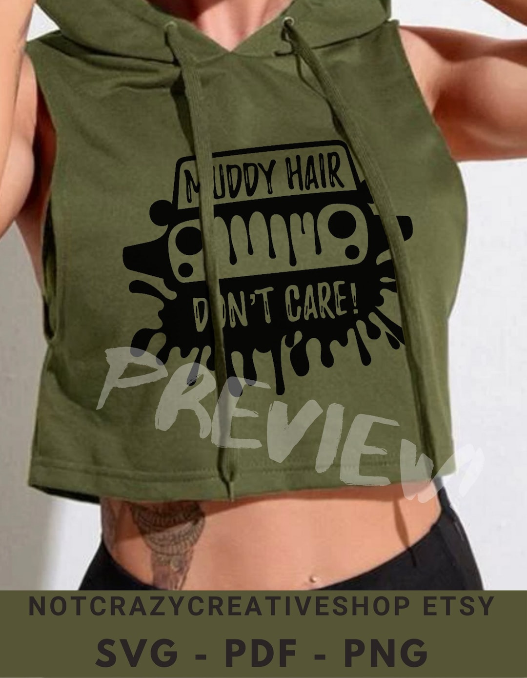 Muddy Hair Don’t Care Digital Download - Etsy