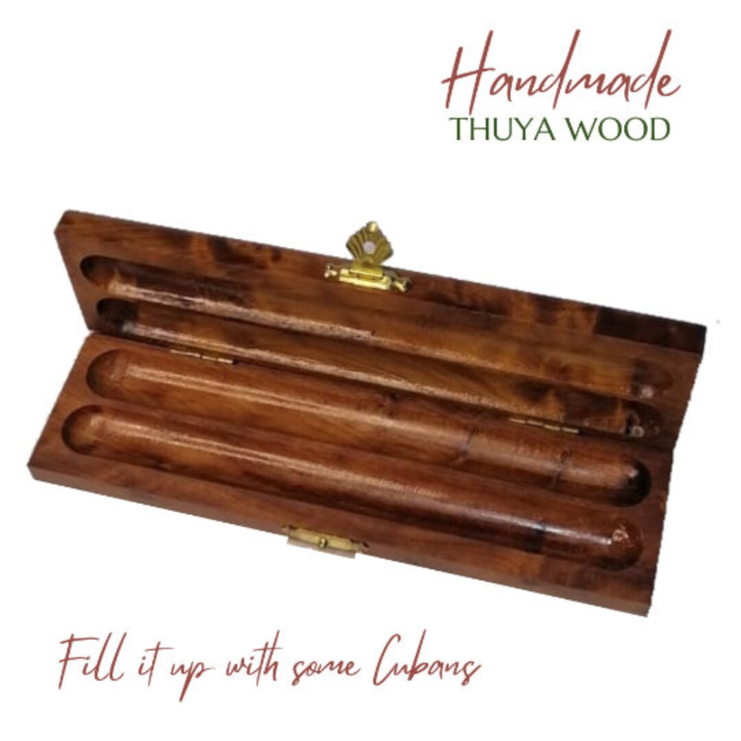 Handmade Thuya Wood Cigars Box/moroccan Handmade Wood Cigars Box ...
