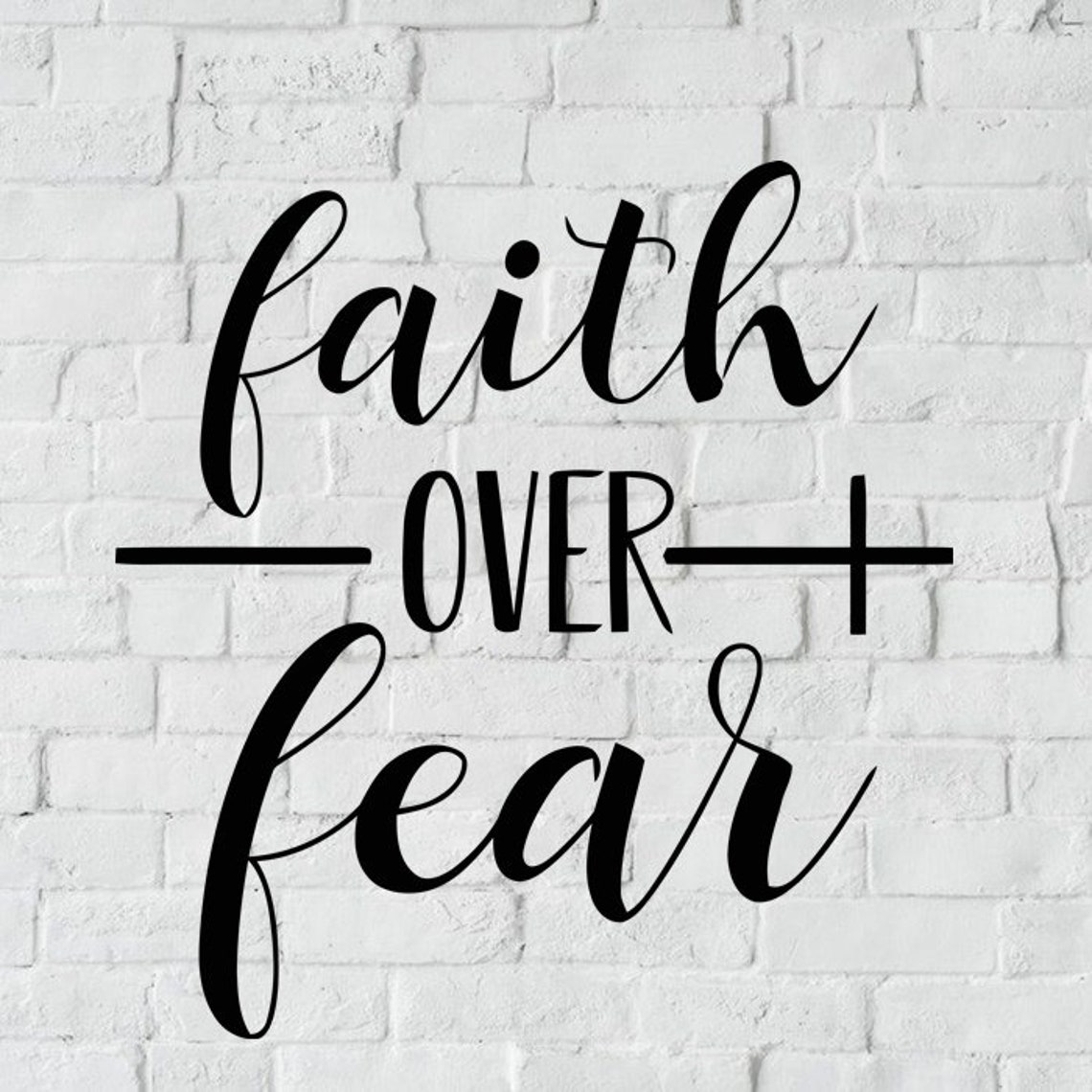 Faith cross Faith over Fear Faith Svg Jesus Svg Christian | Etsy