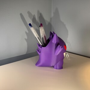 Gengar Pencil Holder: Magnetic Mouth, Spooky Desk Decor - Etsy