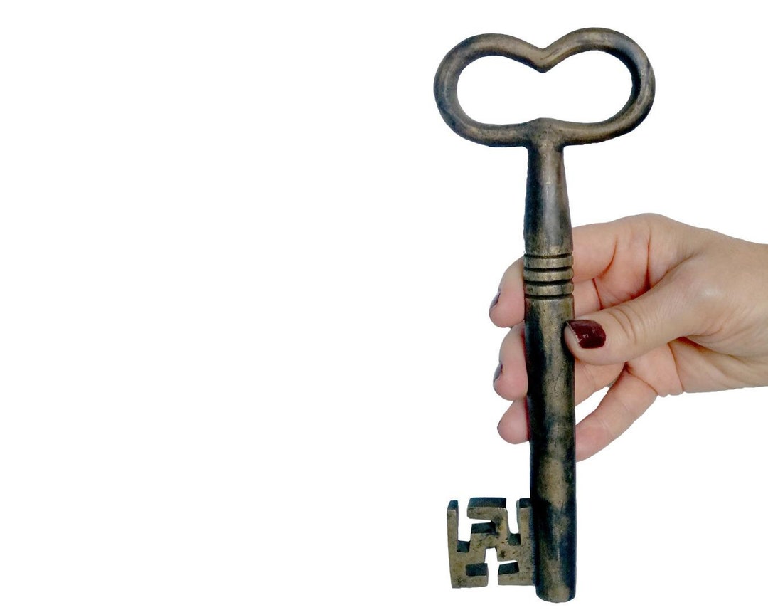 Extra Large Ottoman Key Solid Brass Shank 8.5 Inches 17.6cm Tall - Etsy