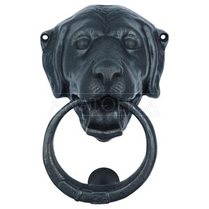 Anatolica Dog Door Knocker, Solid Brass, 6.7 Inches, Labrador Retriever ...