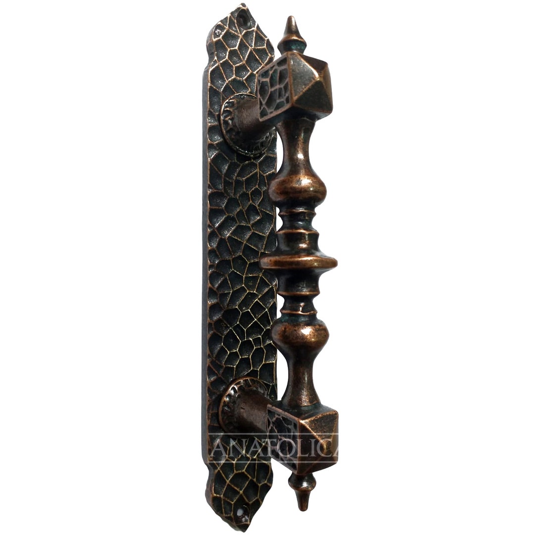 Anatolica Traditional Design Antique Solid Brass Ornate Door Pull ...