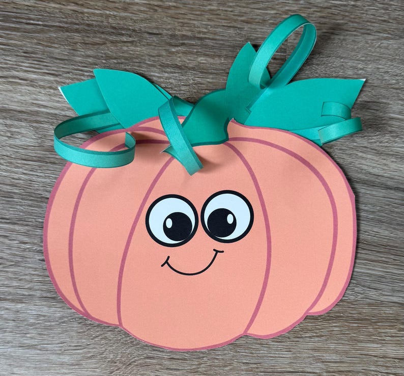Printable Fall Pumpkin Craft: Cut & Paste Activity (PDF Download) - Etsy