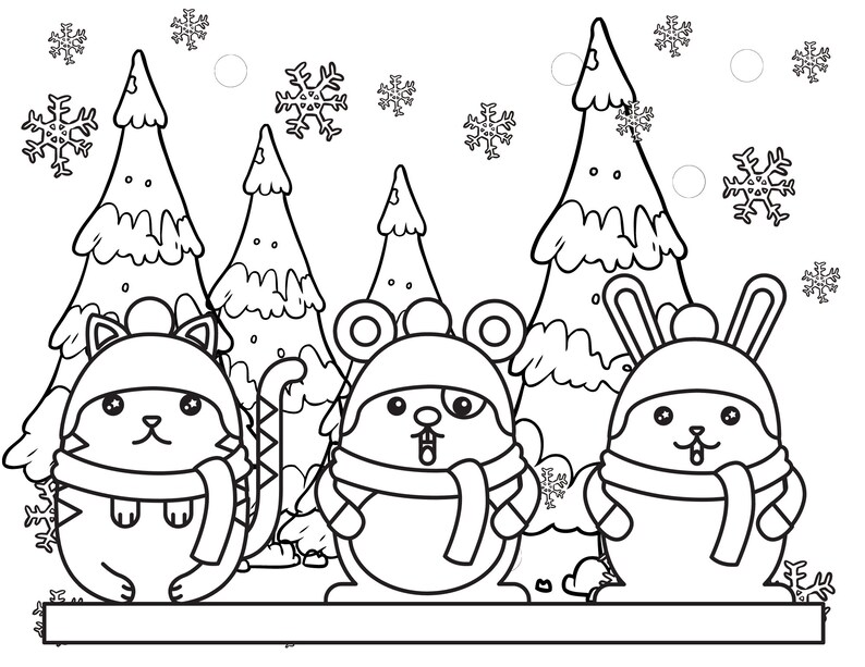 Digital Winter Coloring Pages for Kids of All Ages, Coloring Fun to ...