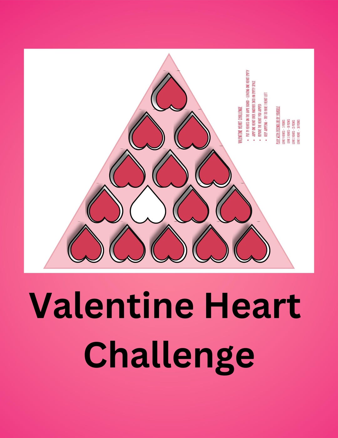 Digital Valentine Hearts Game, Download and Print Valentine Heart ...