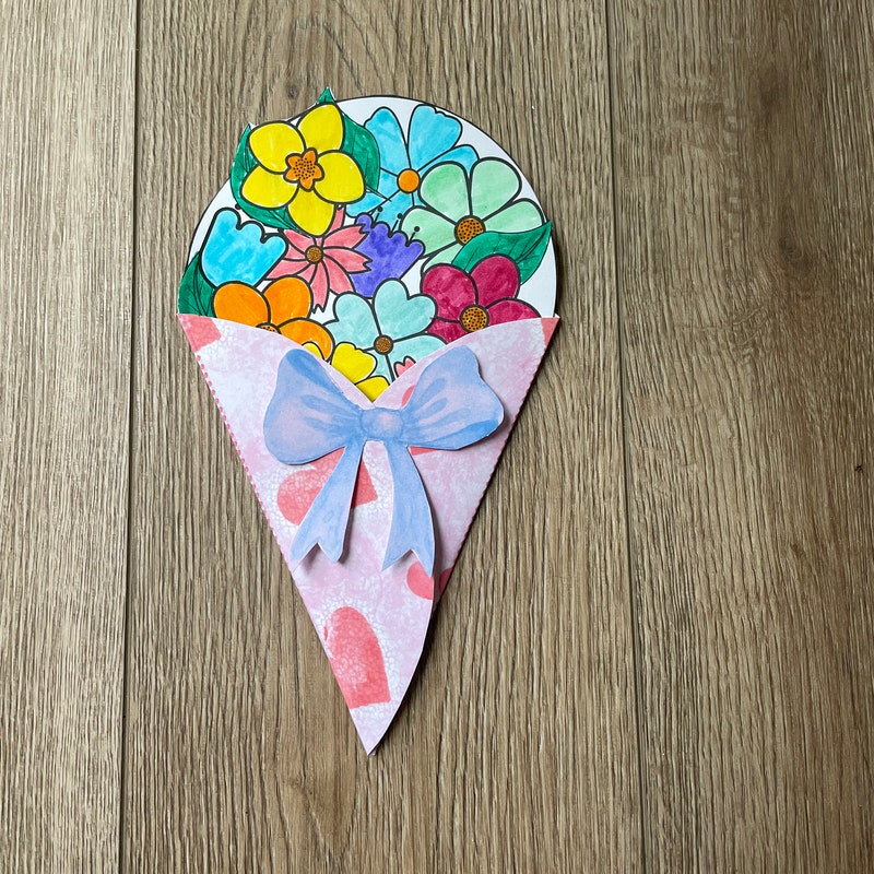 Blank Message Flower Cards - Etsy