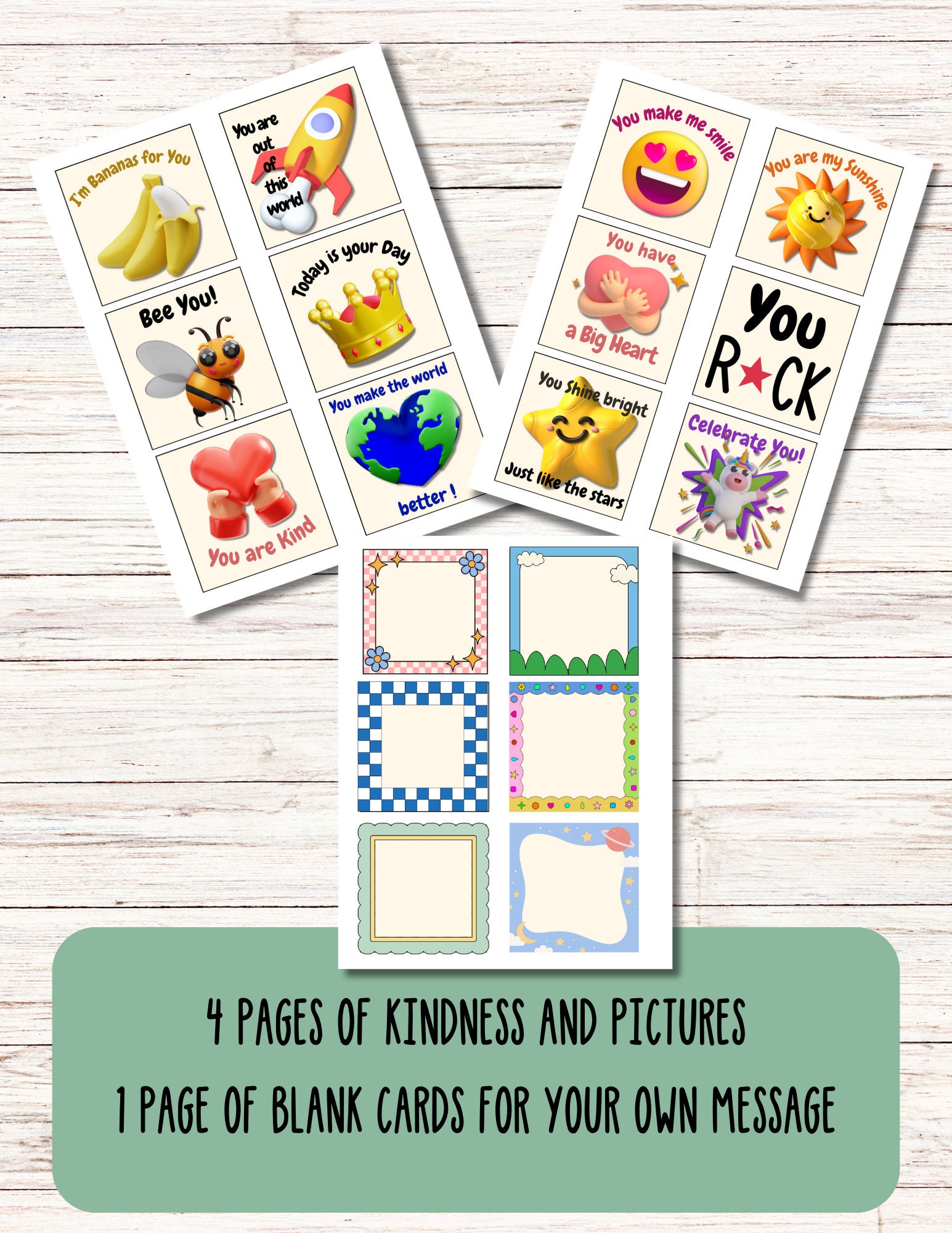 Lunch Box Notes for Kids, Kindness Cards, Back to School Notes, Lunch ...