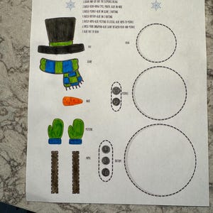 Build Your Own Snowman, Download, Print, Color and Build Snowman Craft ...