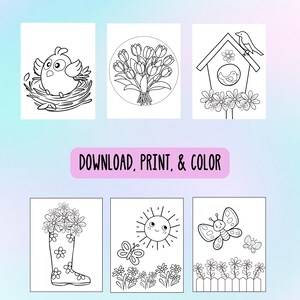 14 Spring Coloring Pages for Kids of All Ages, Coloring Fun to Download ...