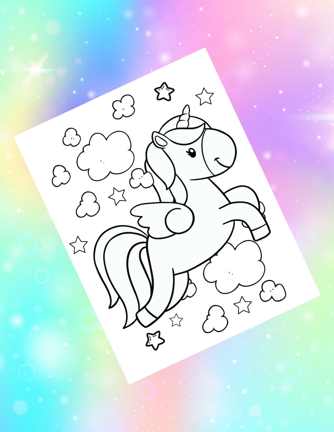 Unicorn Coloring Pages, Cute Unicorn Coloring Pages to Download and ...