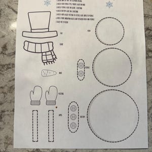 Build Your Own Snowman, Download, Print, Color and Build Snowman Craft ...