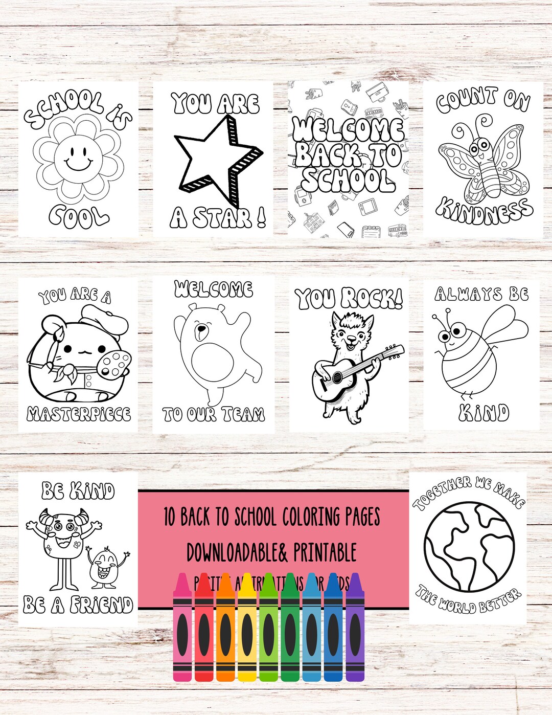 Back to School Coloring Page, School Coloring Pages, Teacher Printable ...
