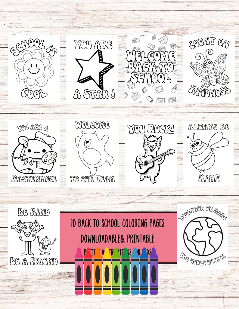 Back to School Coloring Page, School Coloring Pages, Teacher Printable ...