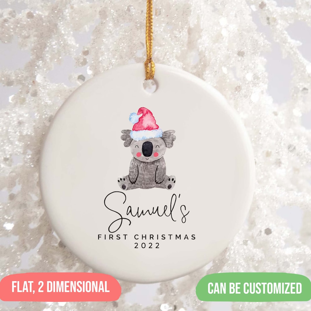 Koala Christmas Ornament Personalised Ornament Christmas - Etsy