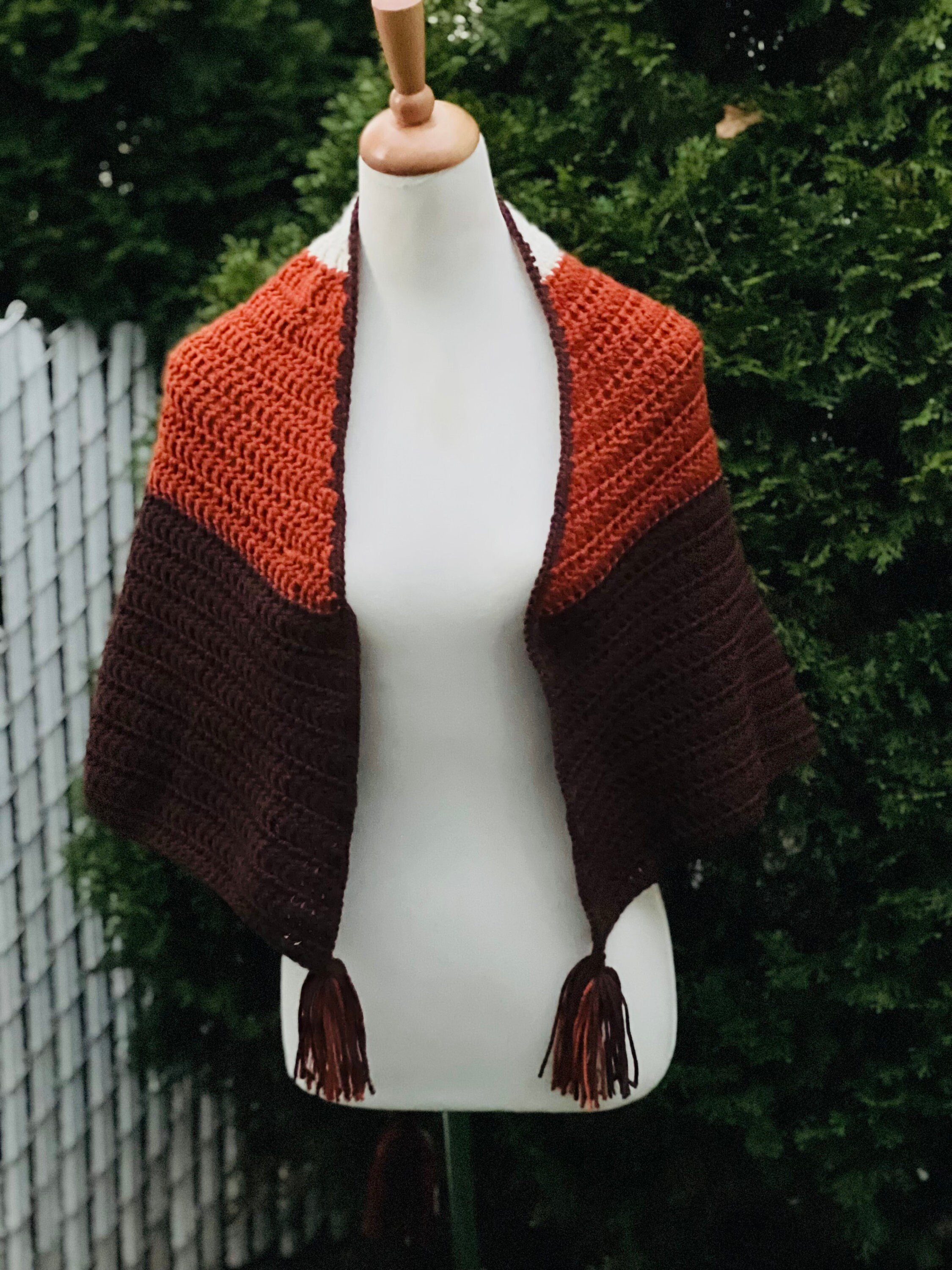 Fall Inspired Crochet Shawl - Etsy