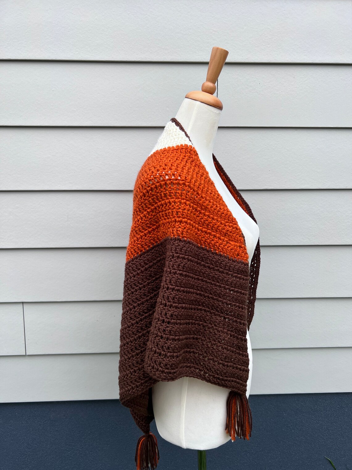 Fall Inspired Crochet Shawl - Etsy