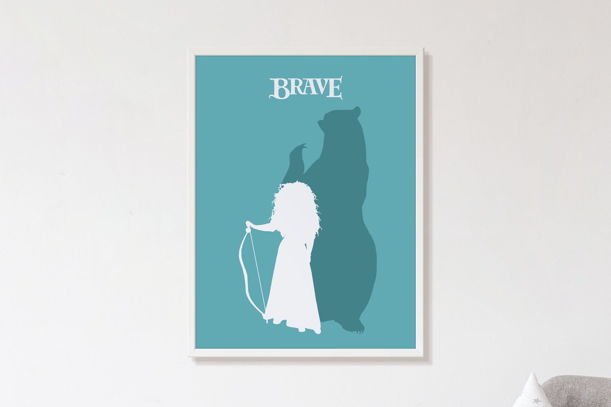 Pixar Poster Print, Digital Download, Brave, Merida, Bear, Mor'du - Etsy